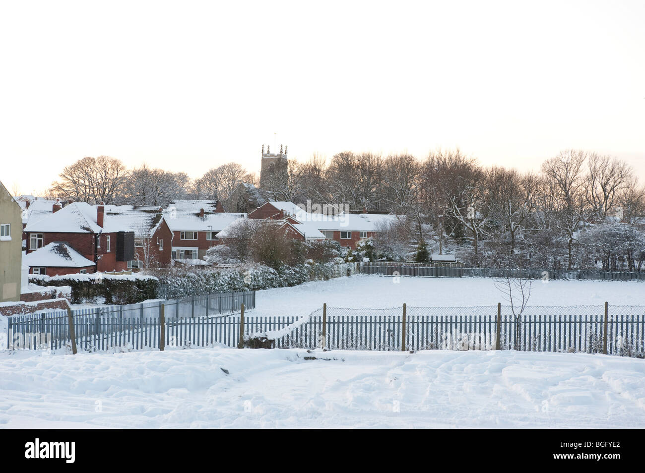 Snow in Kippax Stock Photo - Alamy