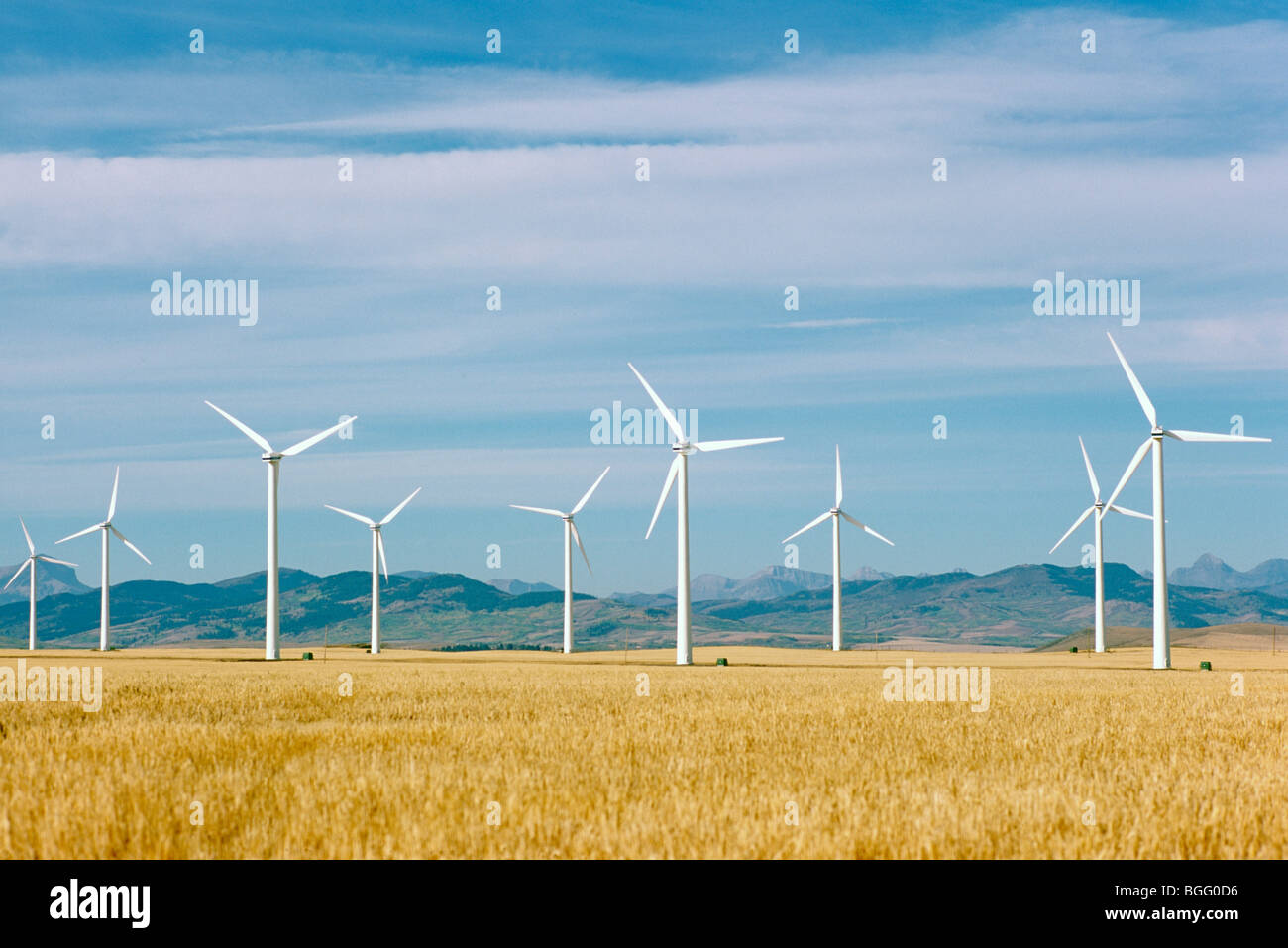 Wind Farm, Wind Turbines on Windfarm, Renewable / Alternative Energy ...