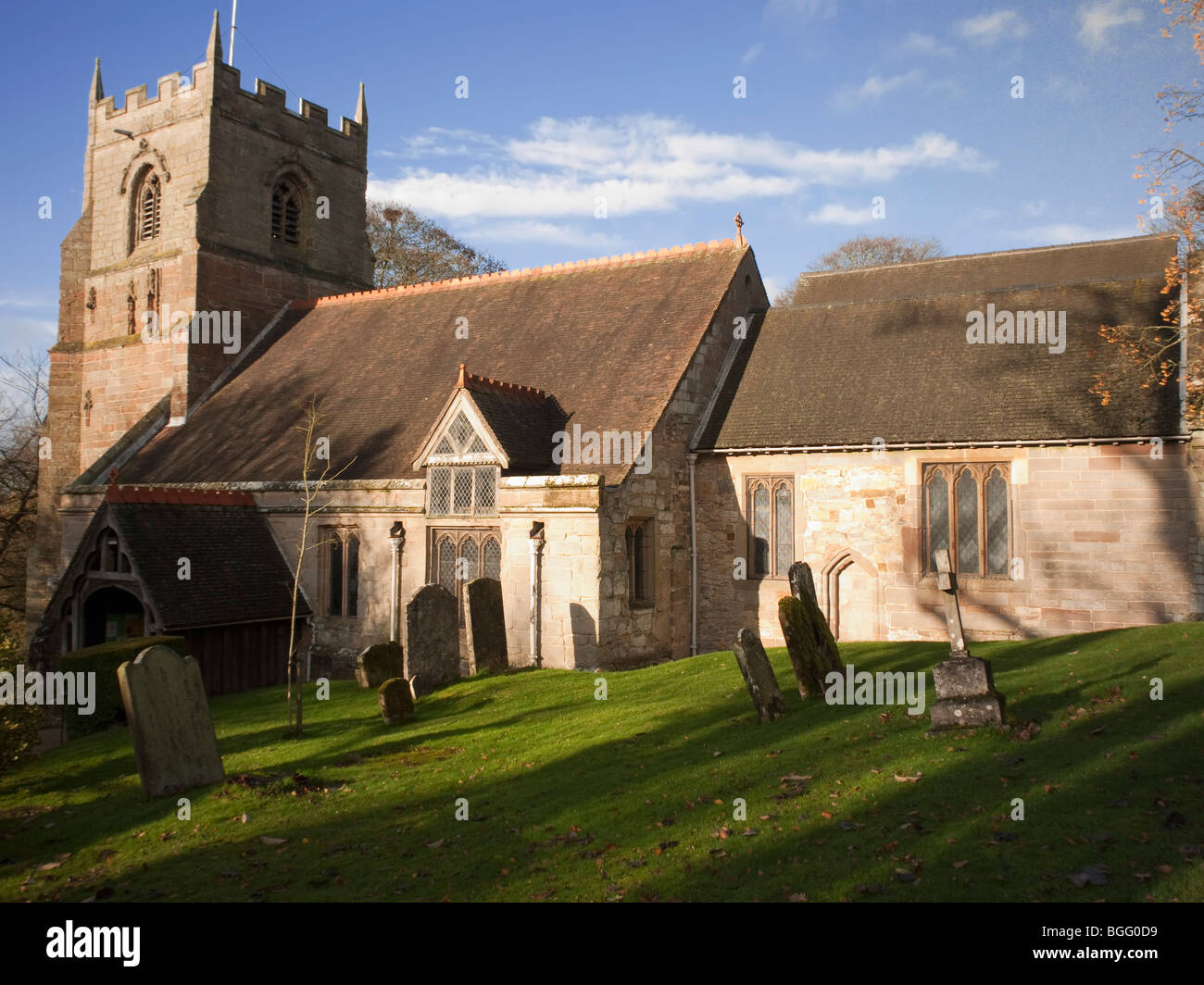 a parish church in an english village Stock Photo - Alamy
