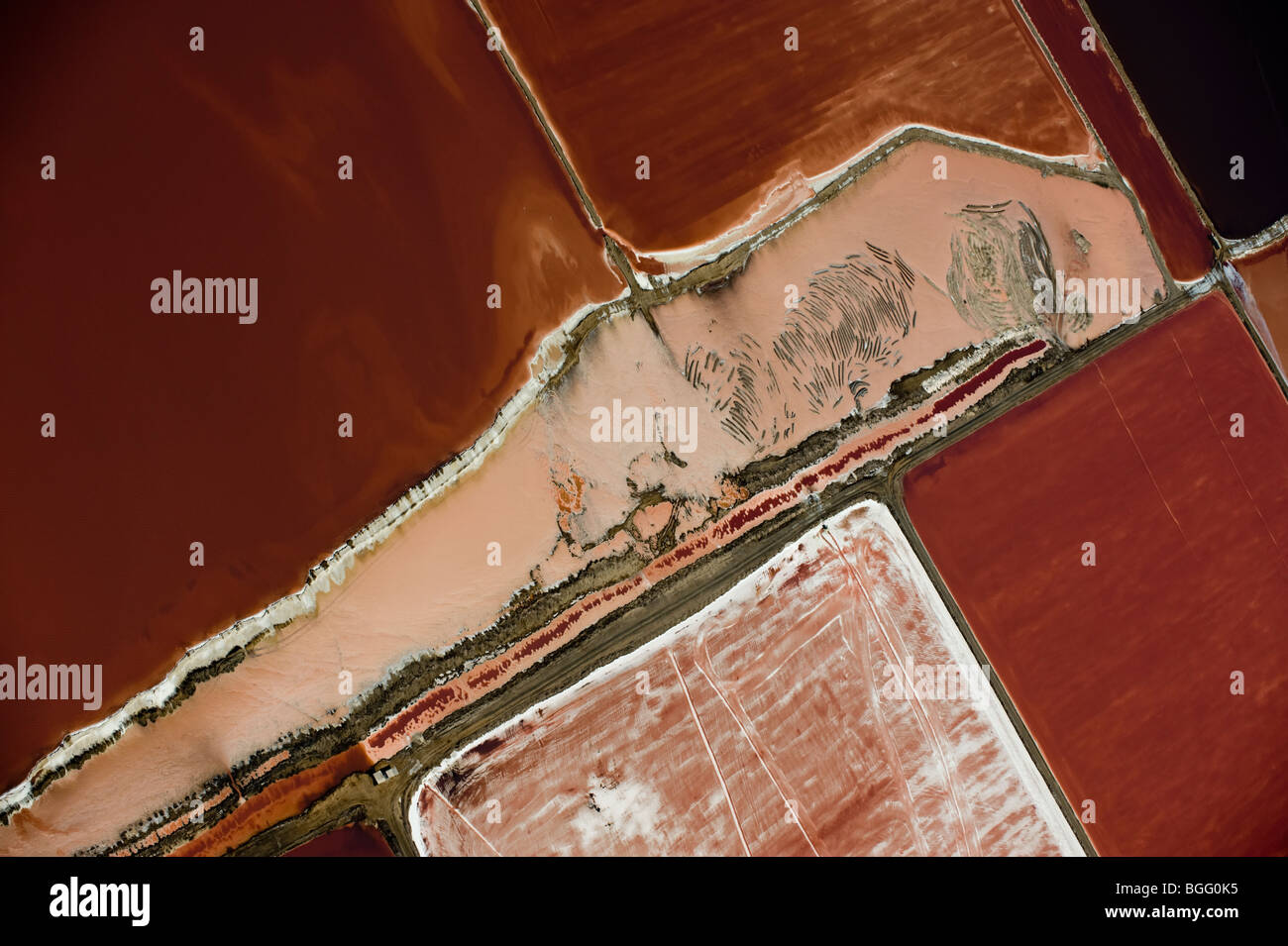 Aerial view of salt works, Walvis Way, Namibia Stock Photo - Alamy