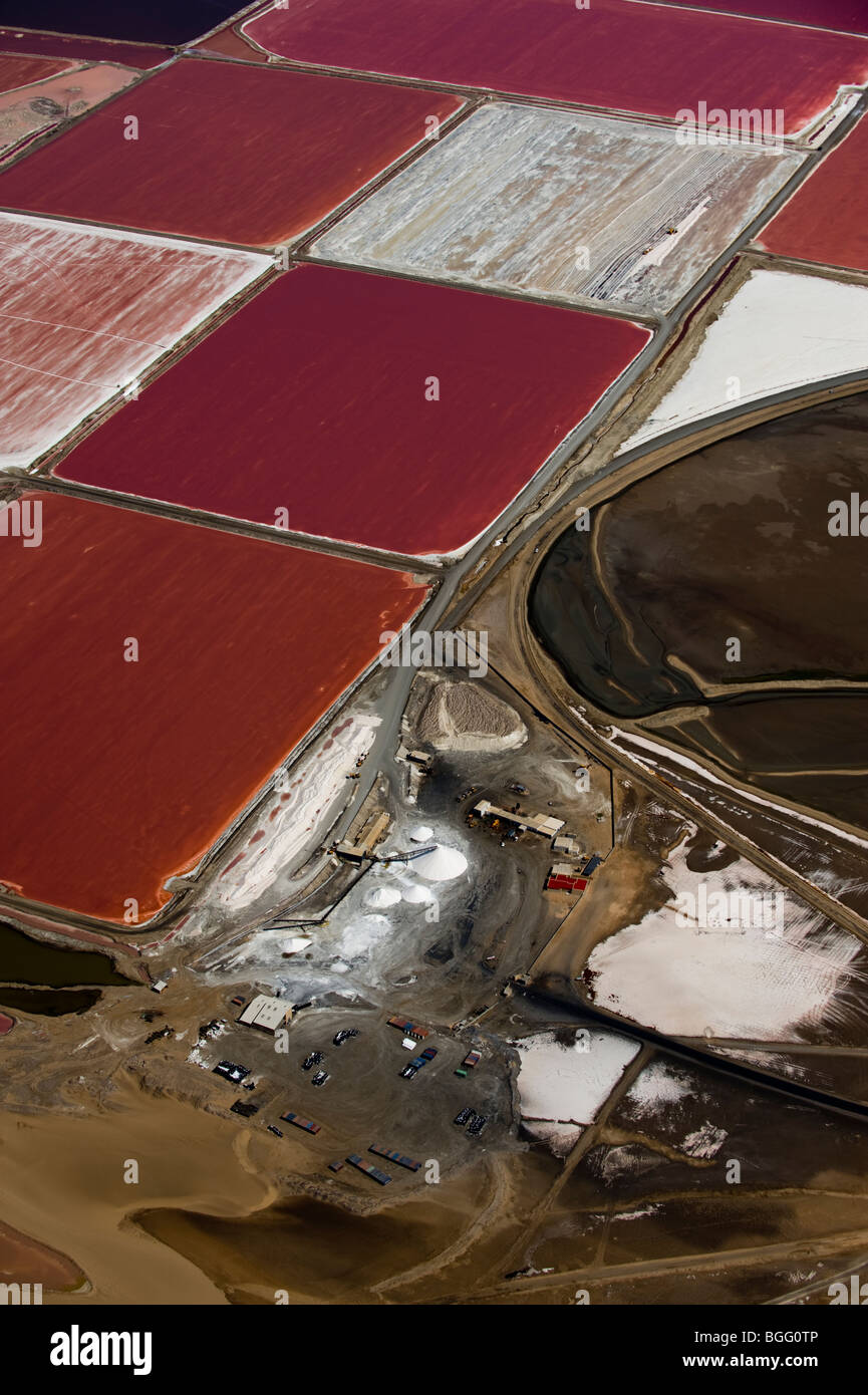 Aerial view of salt works, Walvis Way, Namibia Stock Photo - Alamy