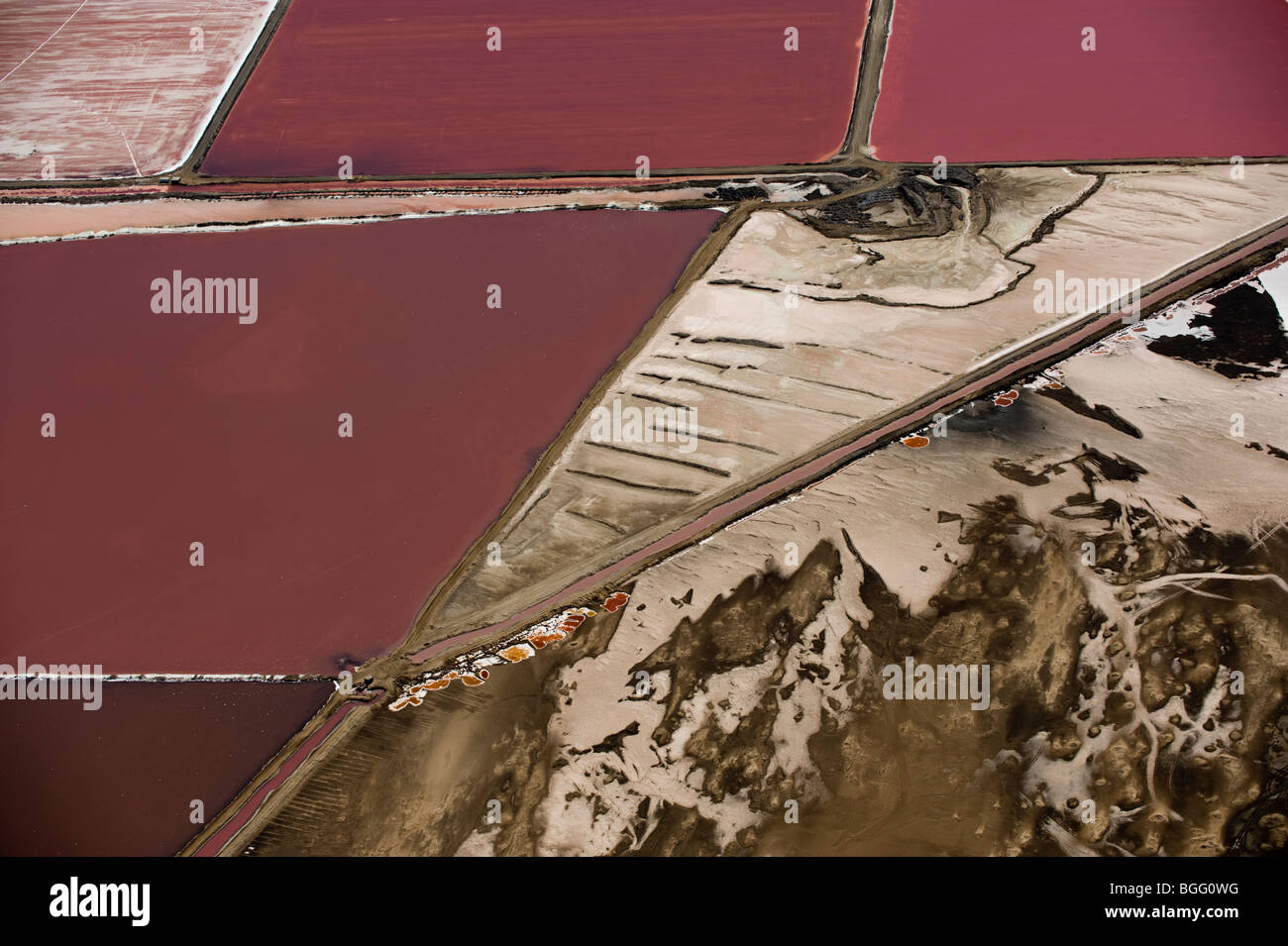 Aerial view of salt works, Walvis Way, Namibia Stock Photo - Alamy