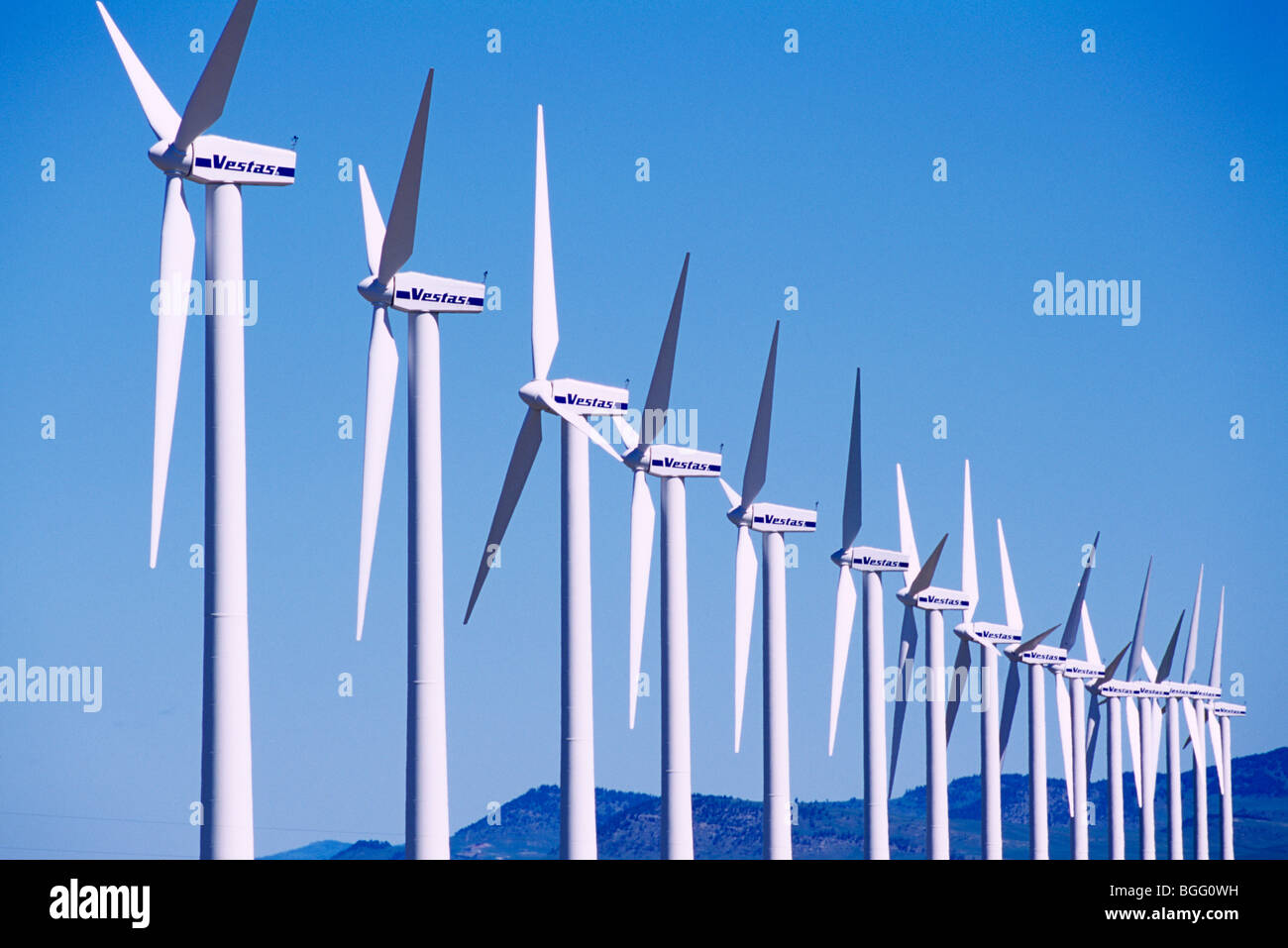 Wind Farm, Wind Turbines on Windfarm, Renewable / Alternative Energy ...