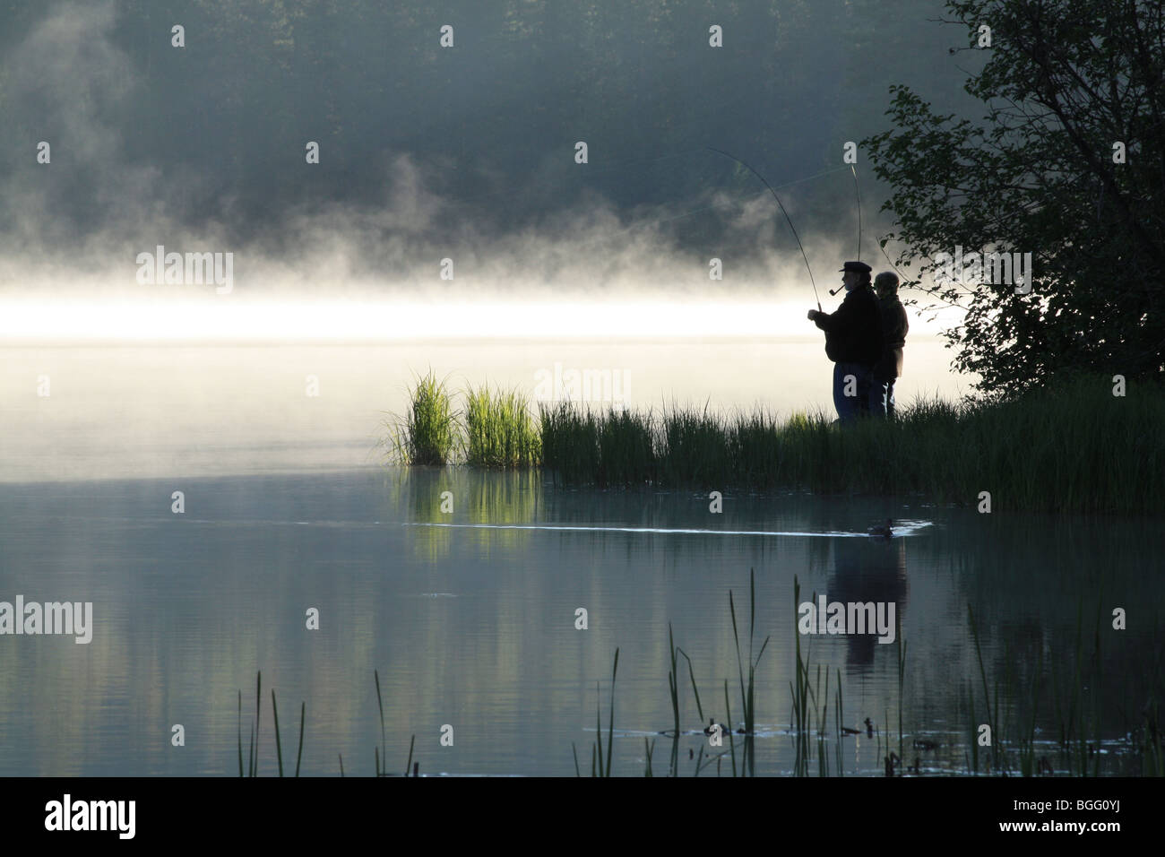 Two people fishing hi-res stock photography and images - Alamy