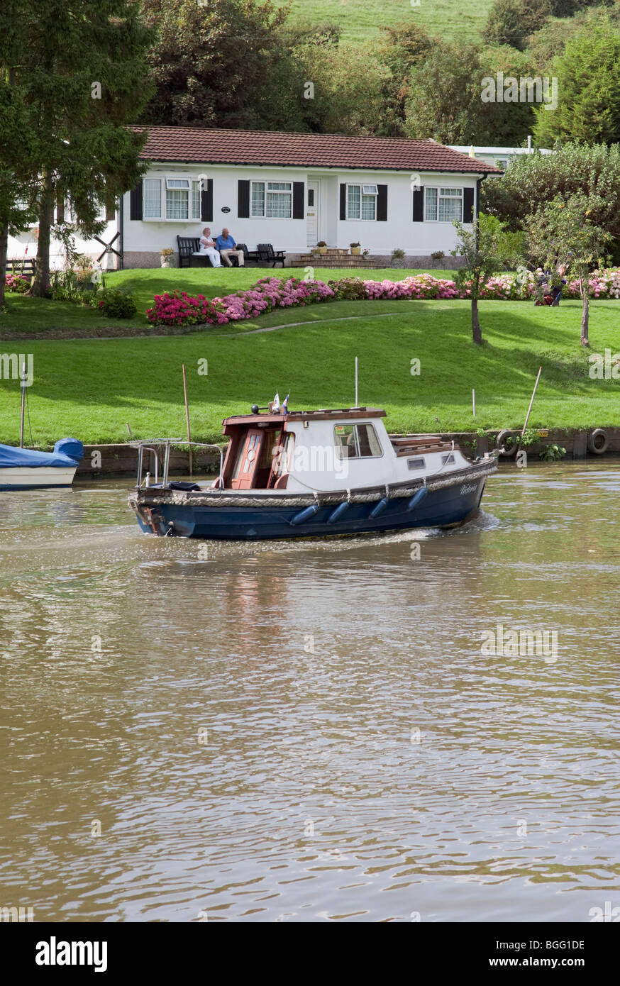 The hampton ferry on the river avon evesham worcestershire england uk ...