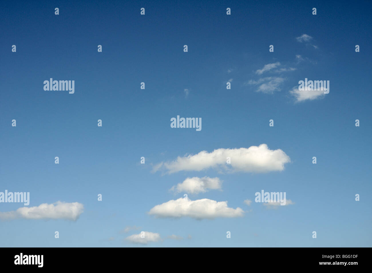 Sunny blue sky with clouds Stock Photo - Alamy