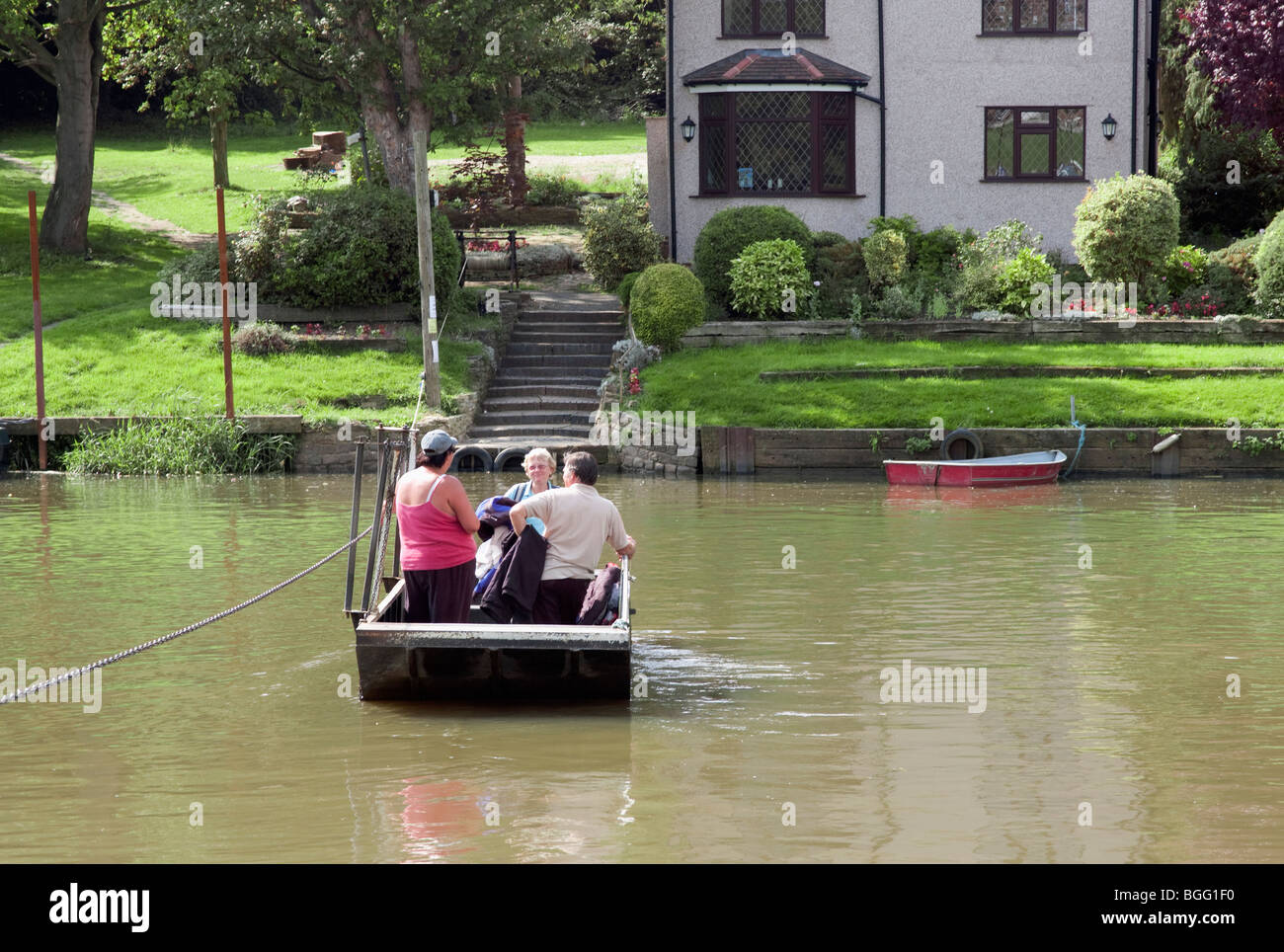 The hampton ferry on the river avon evesham worcestershire england uk ...