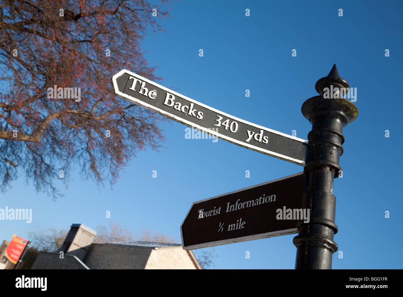 Cambridge tourist sign hi-res stock photography and images - Alamy