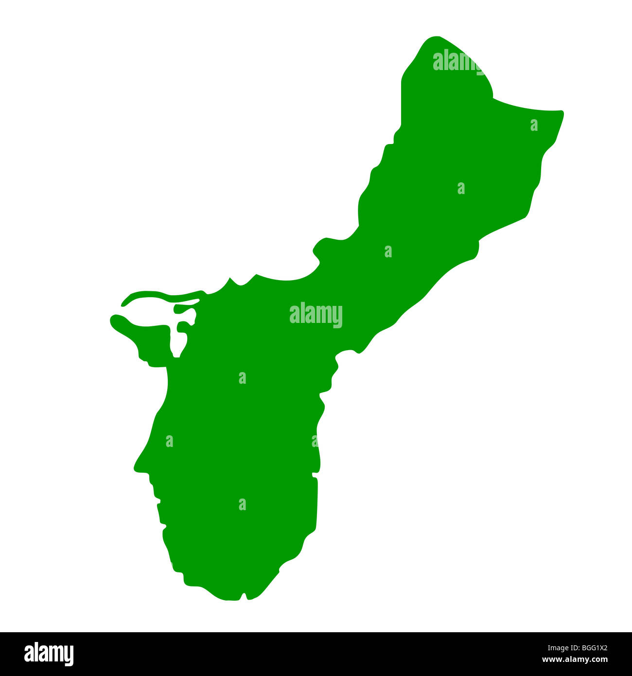 Guam map hi-res stock photography and images - Alamy