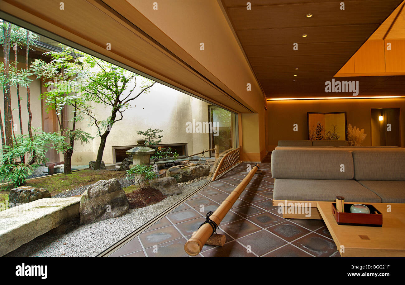 Gion Hatanaka. Japanese ryokan. Reception area. A traditional style ...