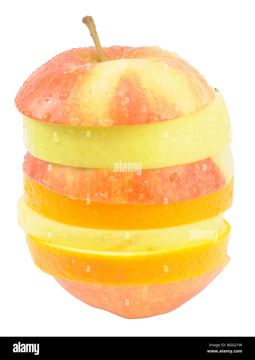 Mixed Apple isolated over white background Stock Photo - Alamy