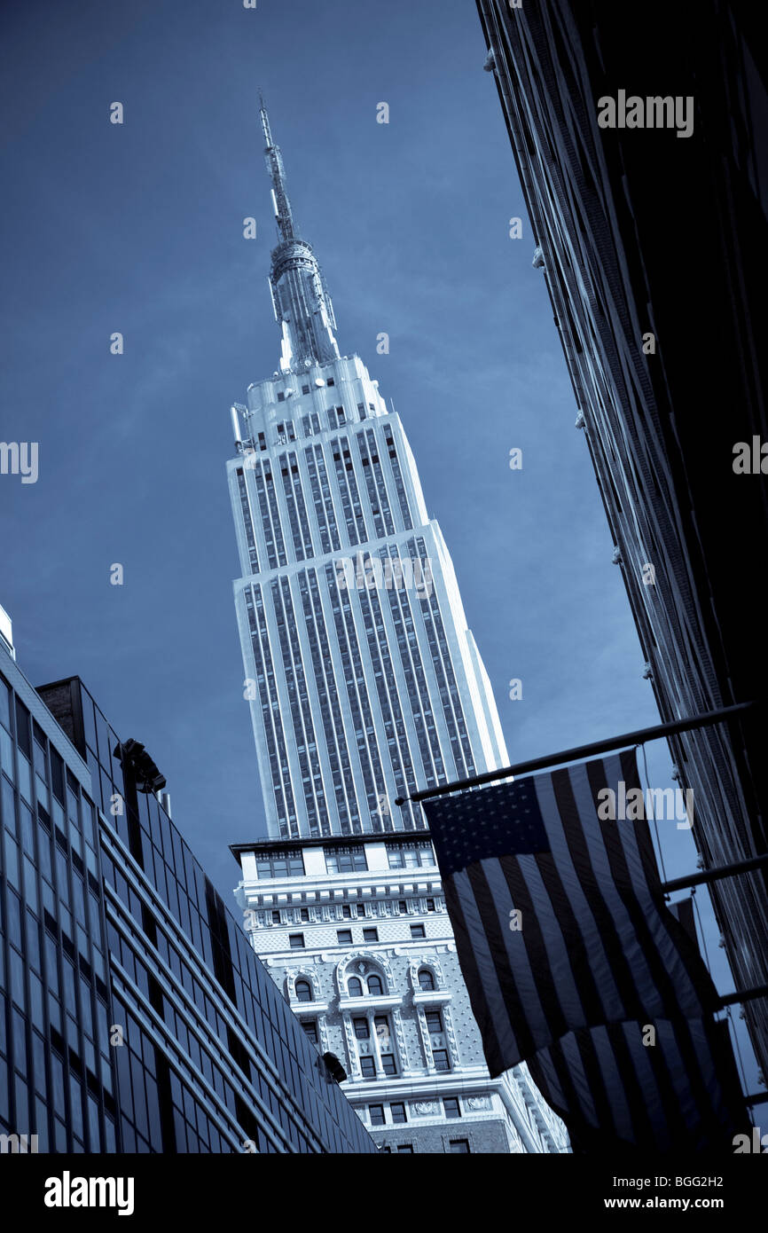 USA, New York, New York City, Manhattan, Empire State Building Stock ...