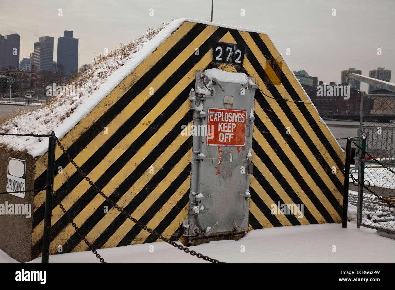 Small building where explosives are stored Stock Photo - Alamy