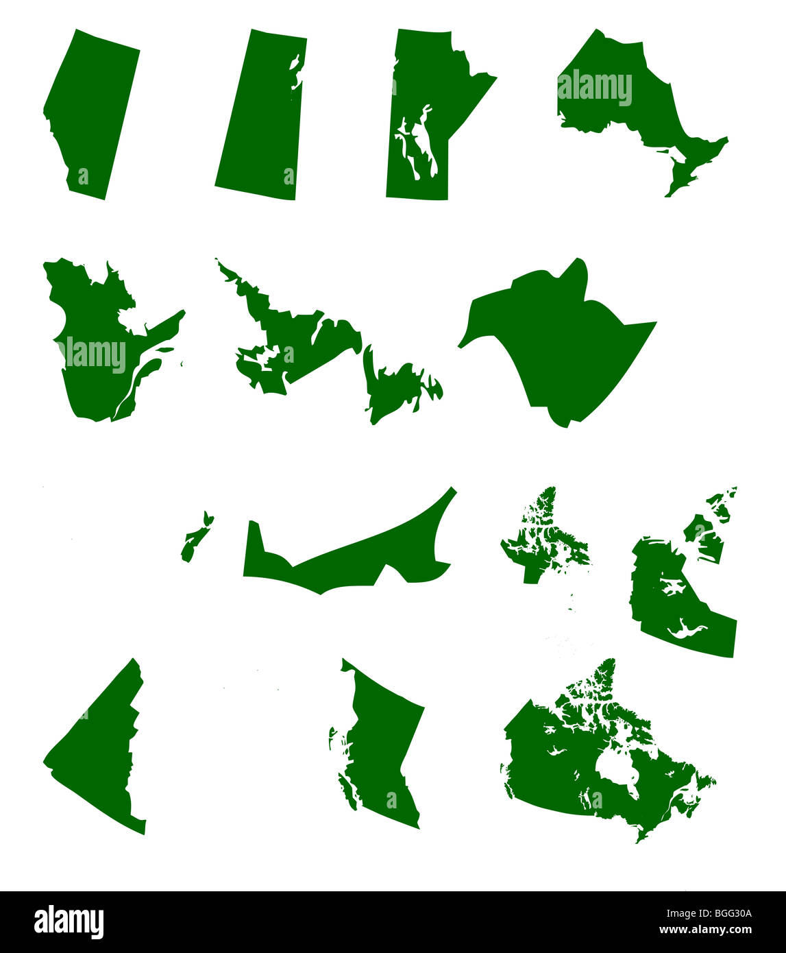 Map of canada provinces hi-res stock photography and images - Alamy