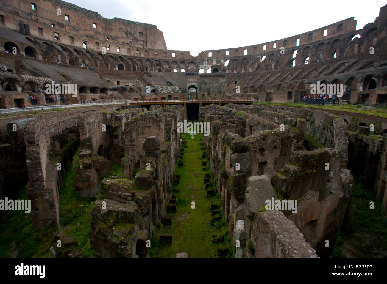 Interior view of the Roman Coliseum Stock Photo - Alamy