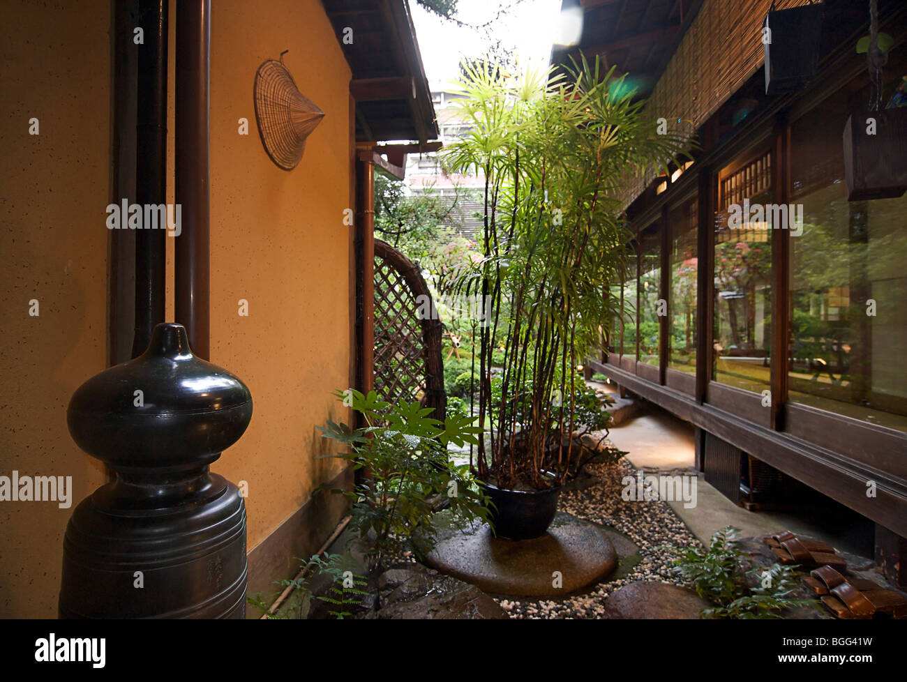 Yoshikawa ryokan. Traditional Japanese style guest house. Kyoto, Japan ...