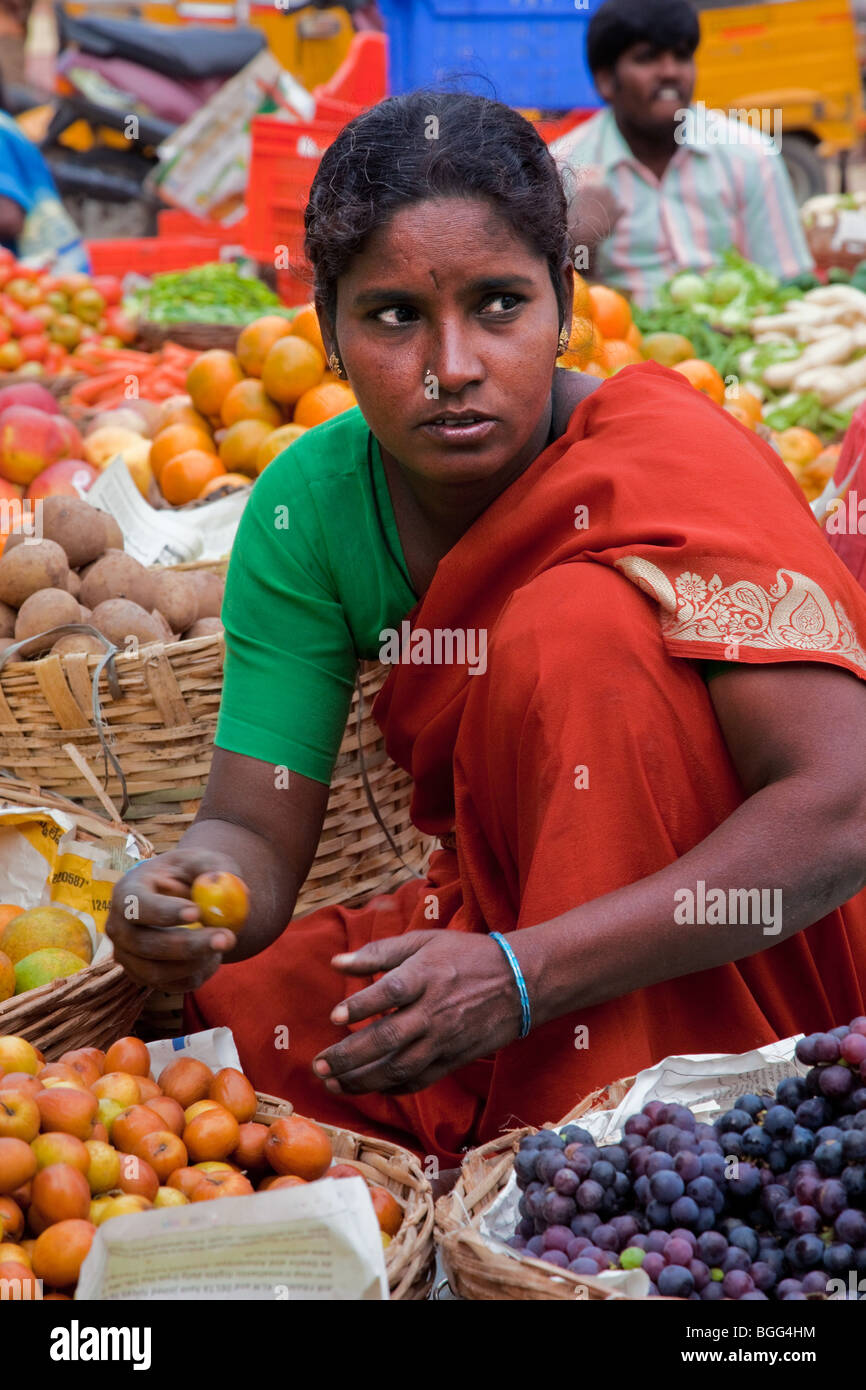 Indian Woman Selling Fruits High Resolution Stock Photography and ...