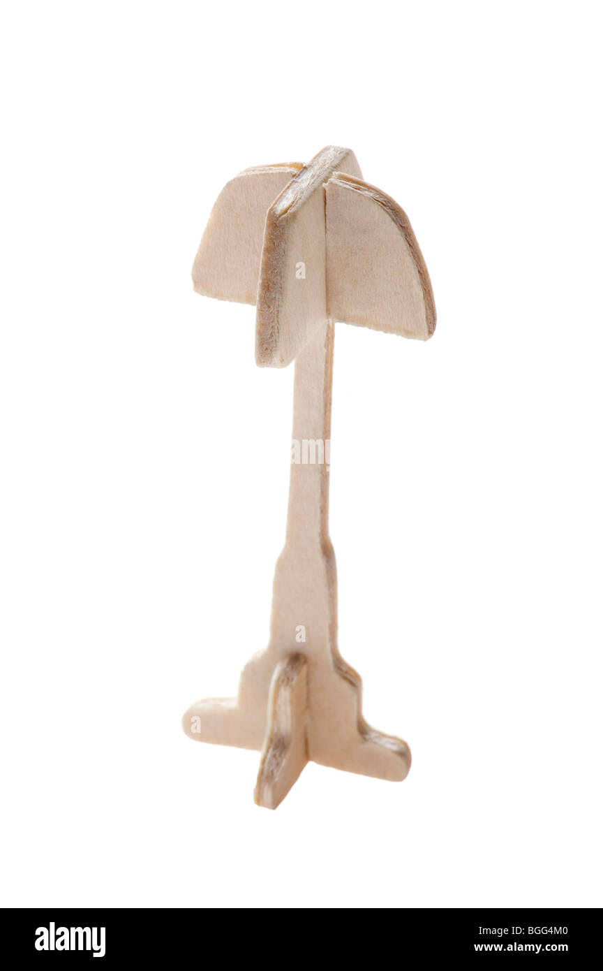 object isolated on white background Wood toy Stock Photo - Alamy