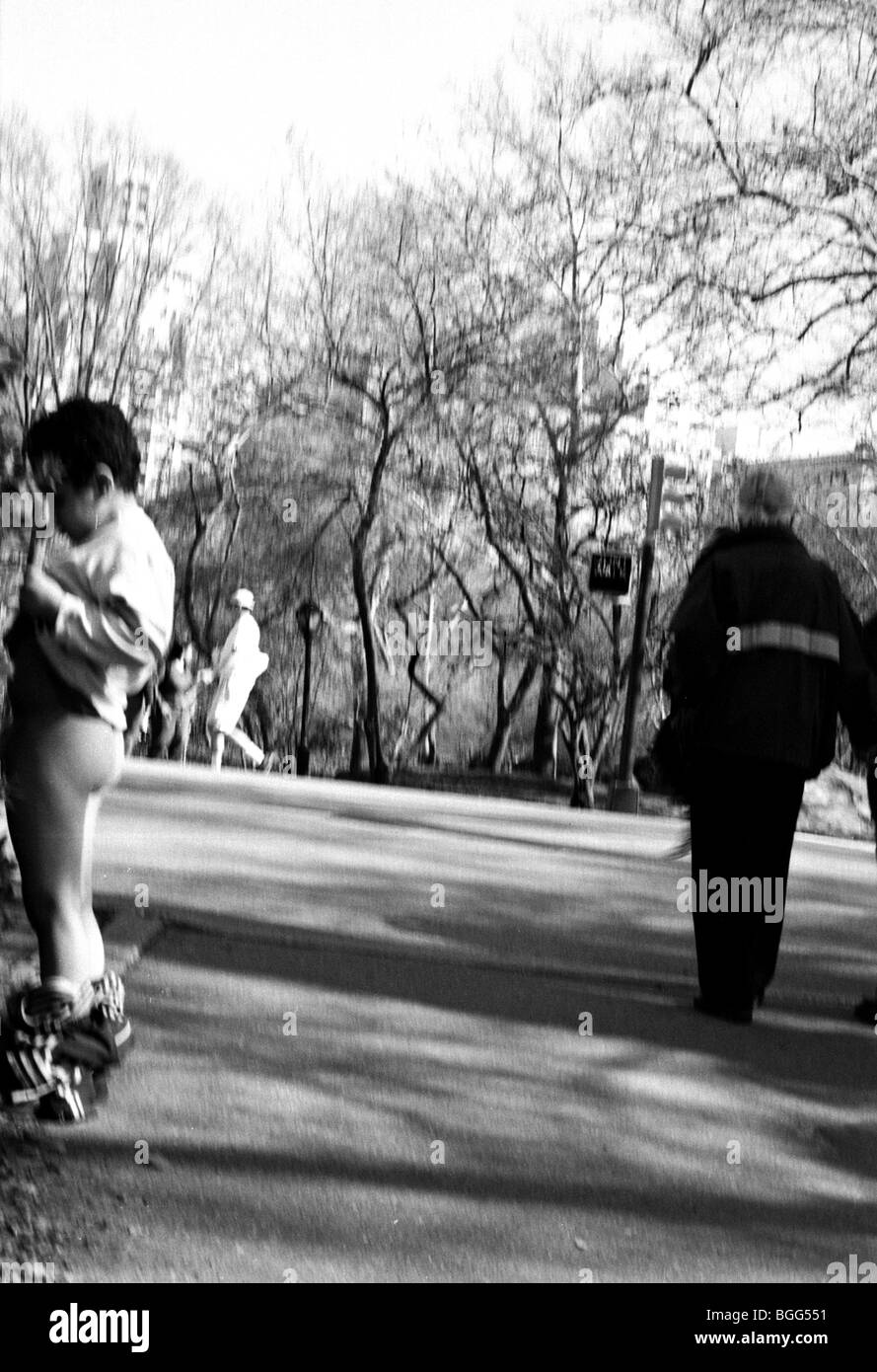 A boy going for a wee in Central Park Stock Photo - Alamy
