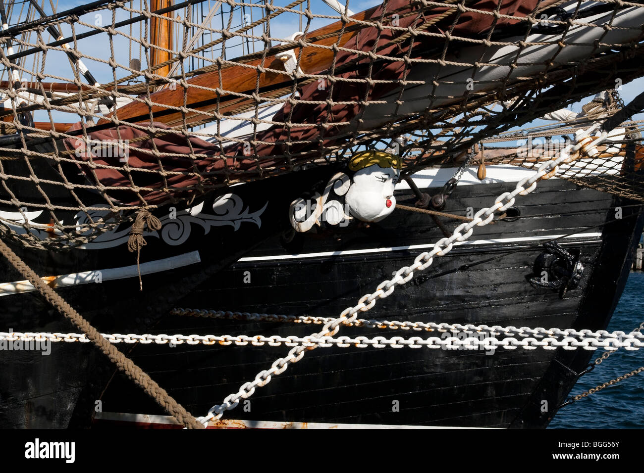 Old sailing ships at Faaborg harbor, Denmark Stock Photo - Alamy