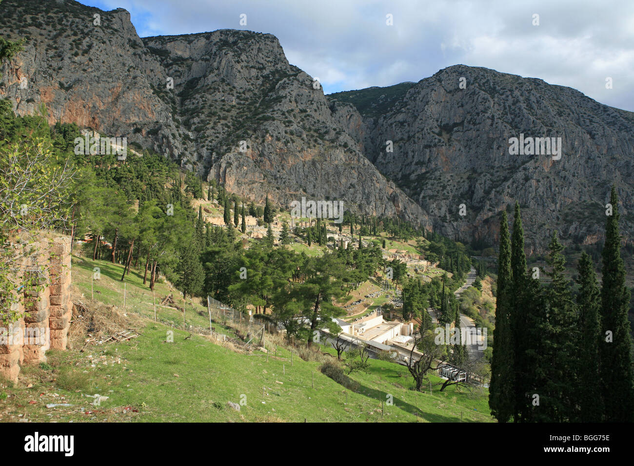 Ancient Delphi Greece Stock Photo - Alamy