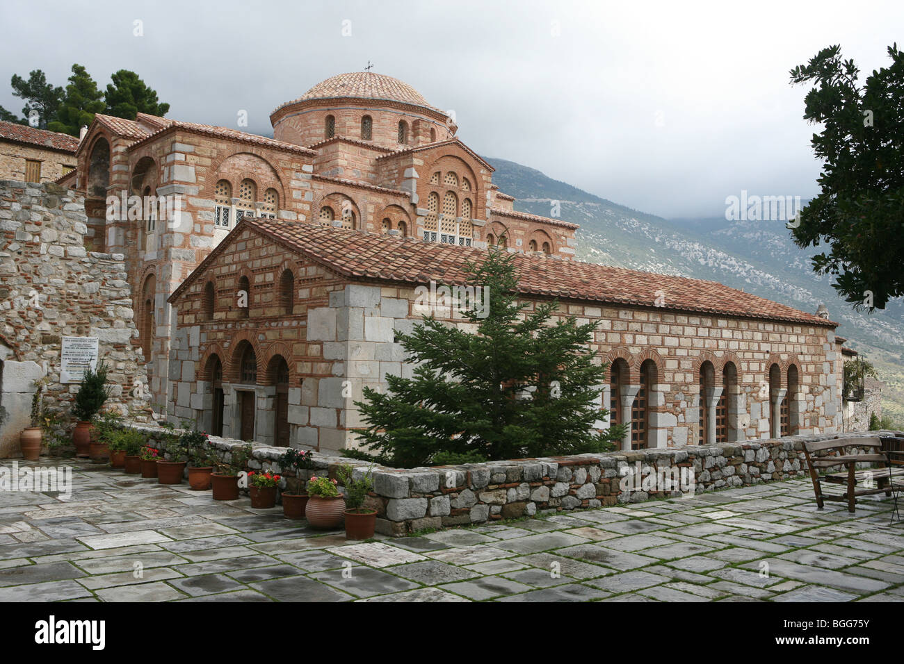 The monastery of Osios Loukas exterior Stock Photo - Alamy