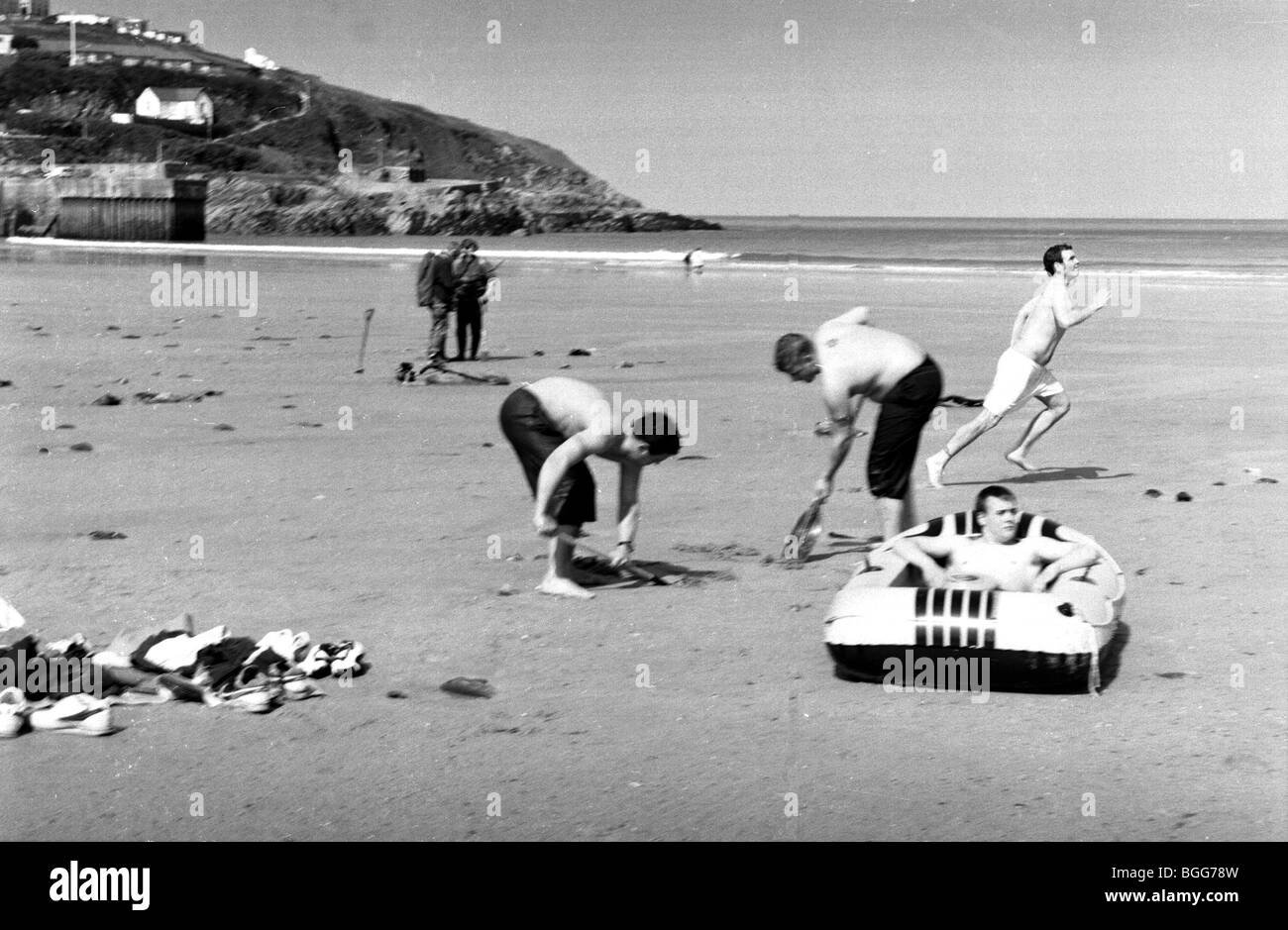 Kids beach Black and White Stock Photos & Images - Alamy