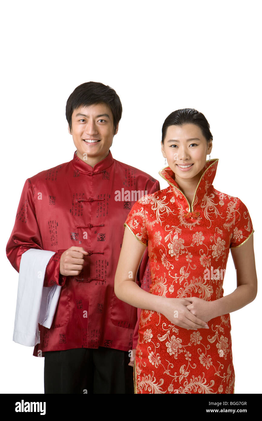 Smiling Service Staff Stock Photo - Alamy