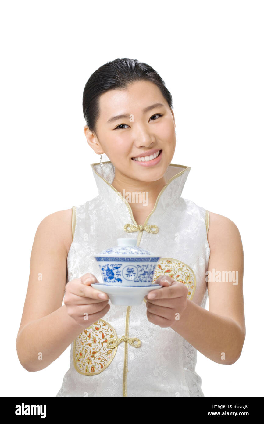 Woman dressed traditional clothes tea hi-res stock photography and ...