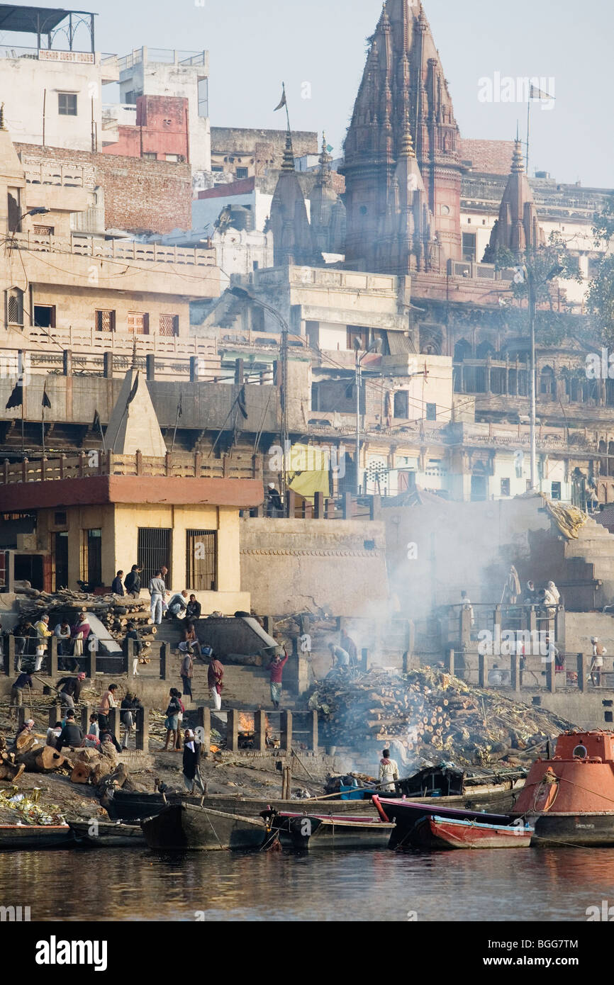 Manikarnika Ghat, often dubbed as the Burning Ghat, has 24/7 creamation ...