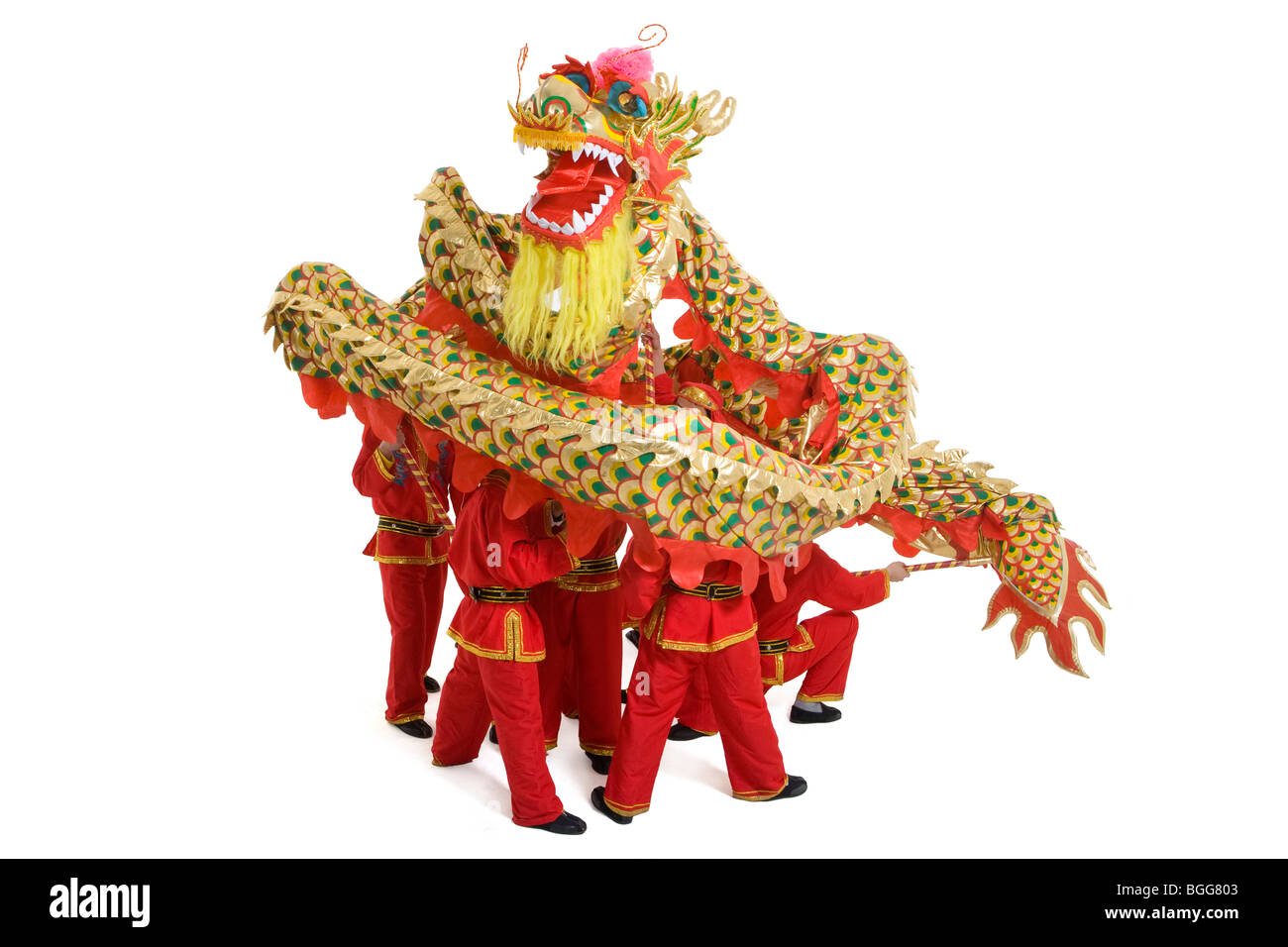Chinese traditional dragon dancing Stock Photo - Alamy