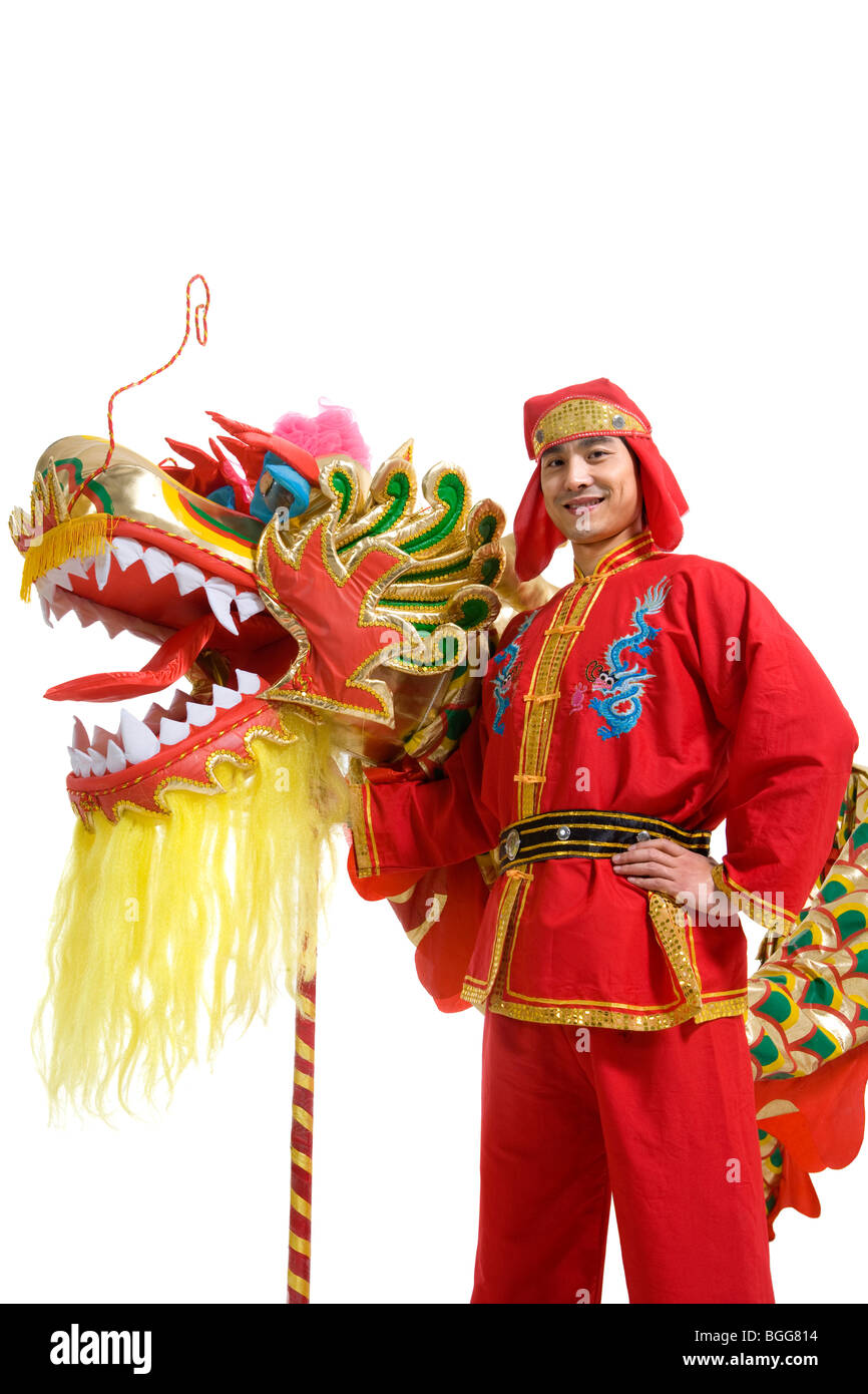 Chinese dragon costume head Cut Out Stock Images & Pictures - Alamy