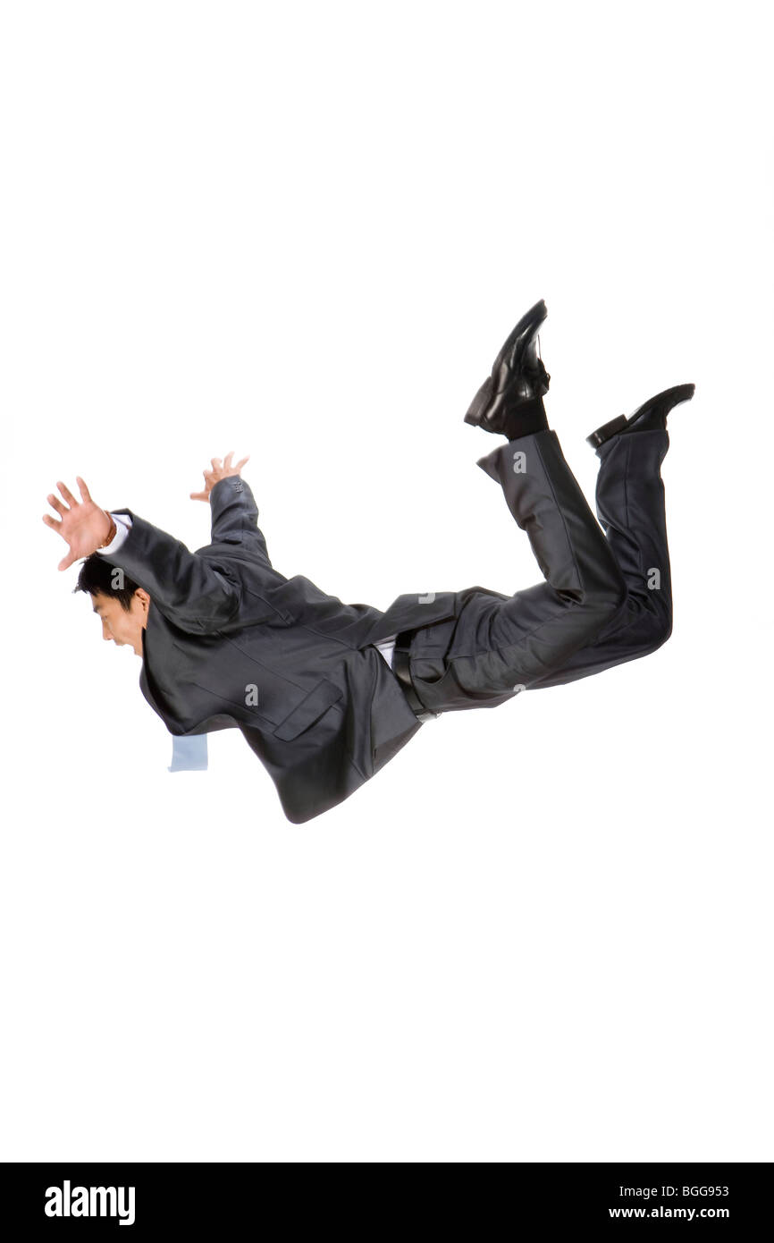 Man young arms open profile Cut Out Stock Images & Pictures - Alamy