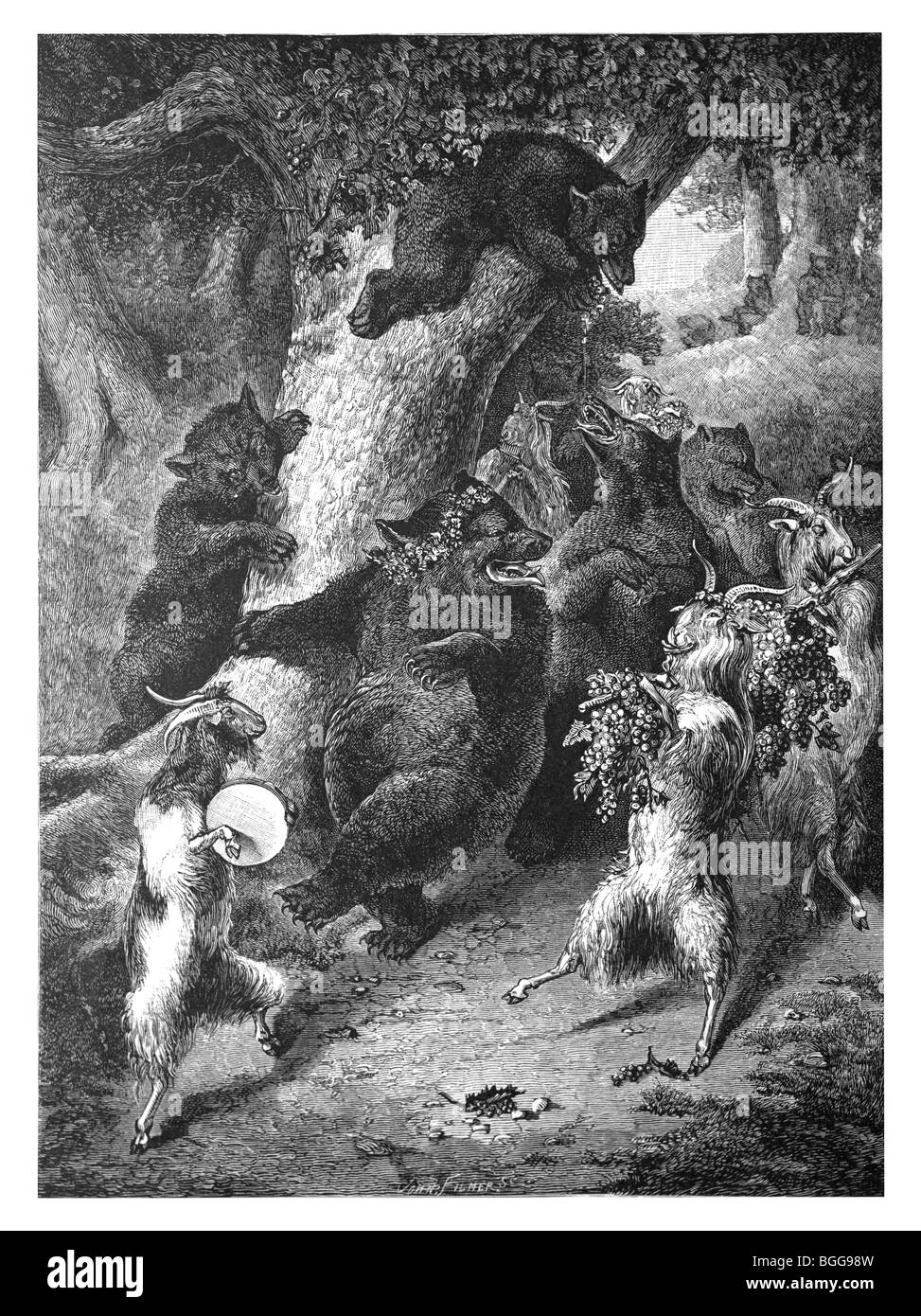 The March of Silenus Stock Photo - Alamy