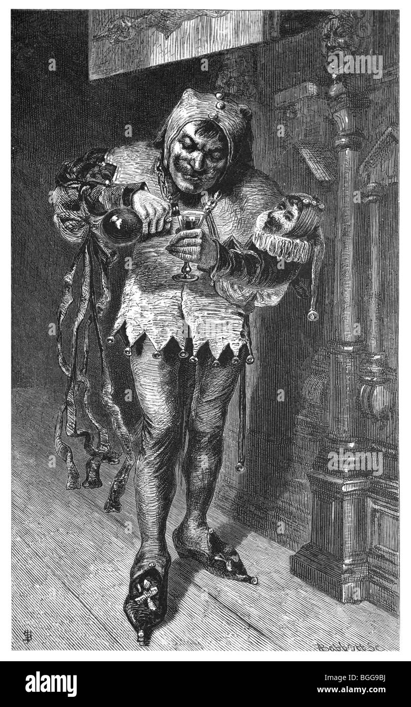 Court jester Black and White Stock Photos & Images - Alamy