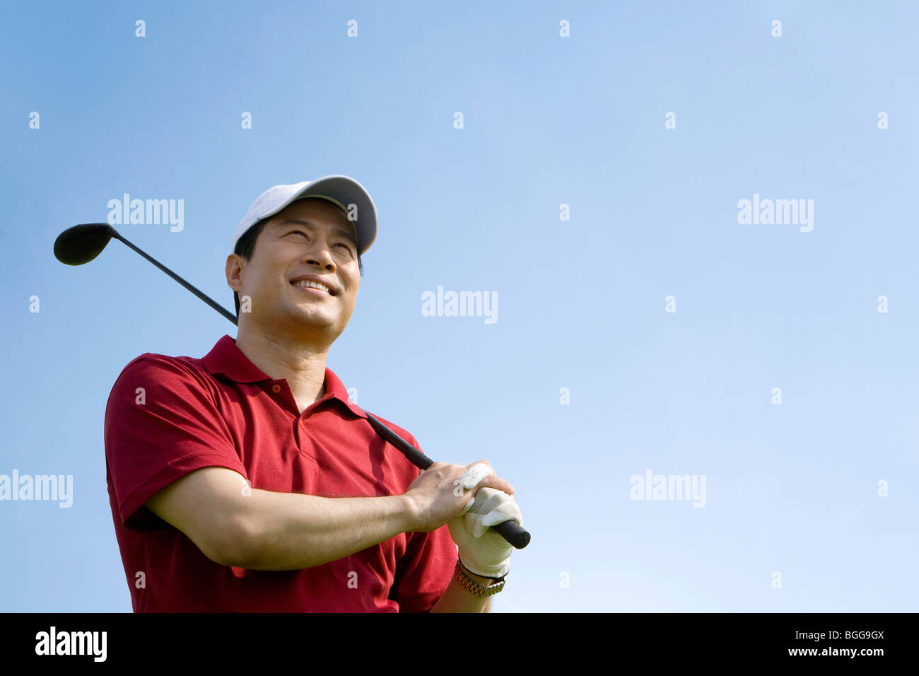 Portrait of a male Golfer Stock Photo - Alamy