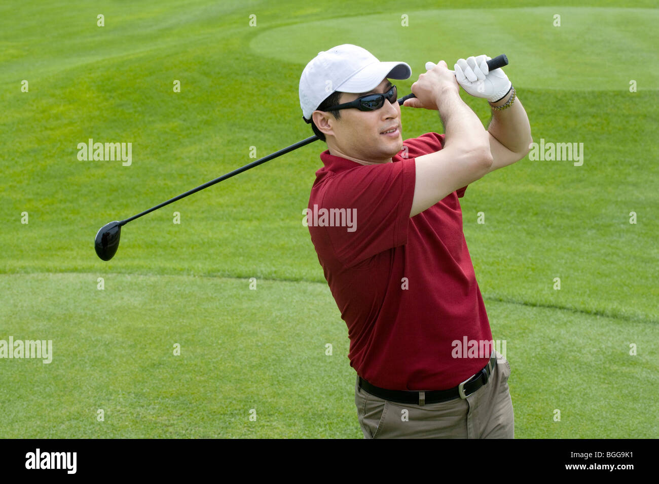 Portrait of a male Golfer Stock Photo - Alamy
