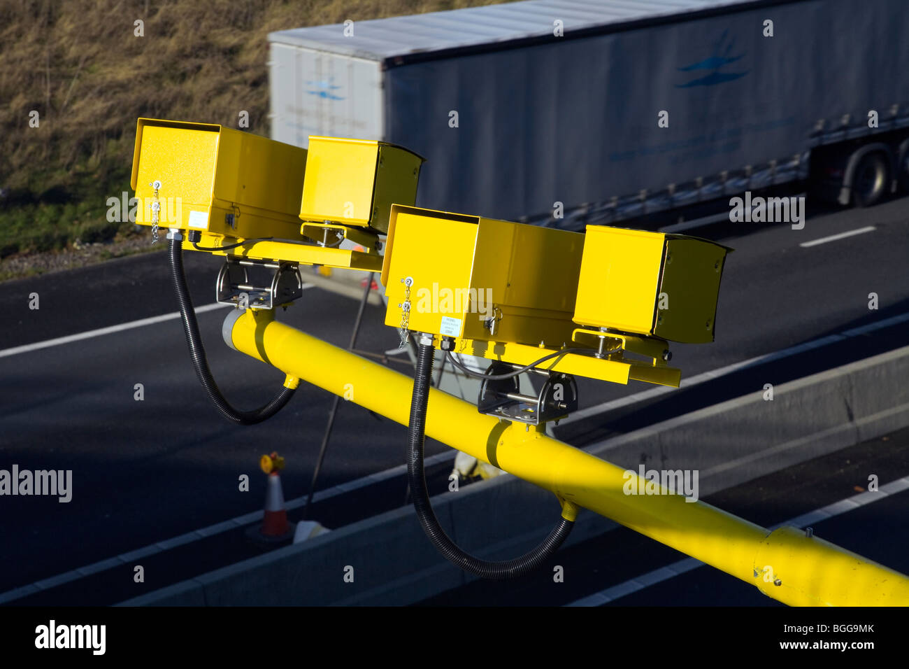 Average speed camera Stock Photo - Alamy