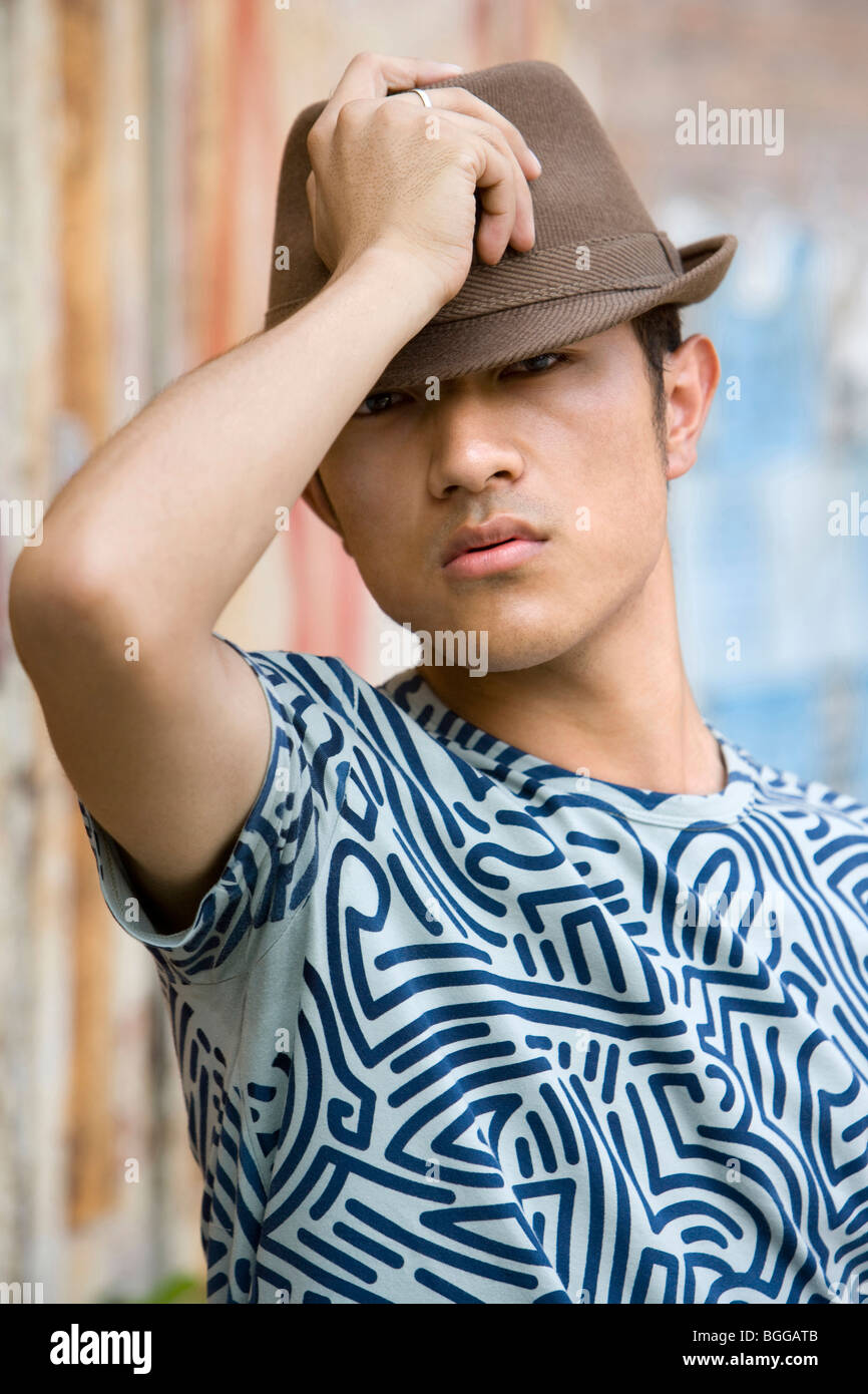 Portrait of a cool young man Stock Photo - Alamy