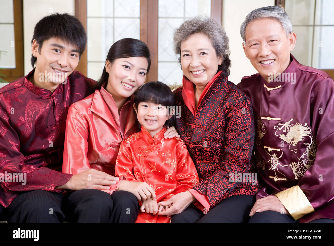 Traditional Chinese Family Portrait