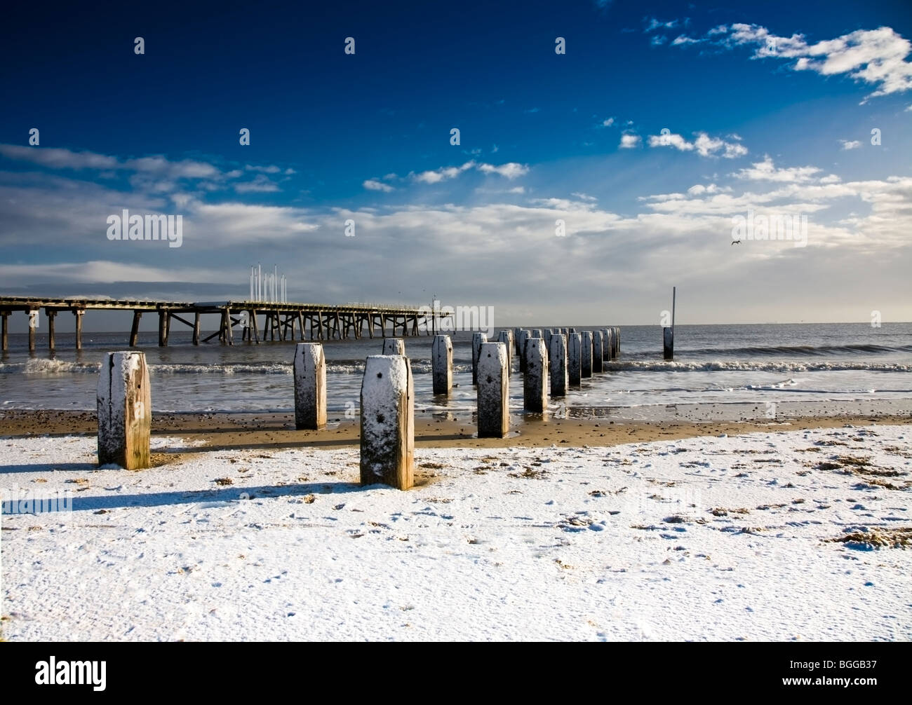 Lowestoft beach in winter Stock Photo - Alamy