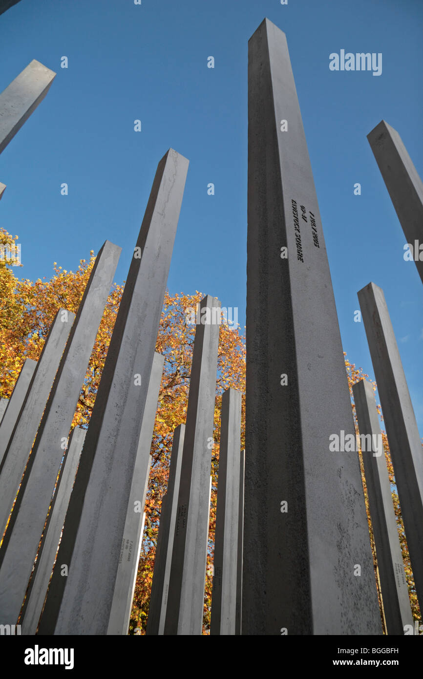 View of the "7 July Memorial" to the 52 victims of the London terrorist ...