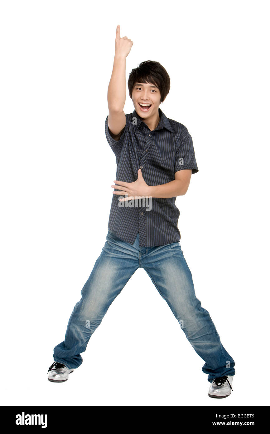Young man dancing Stock Photo - Alamy