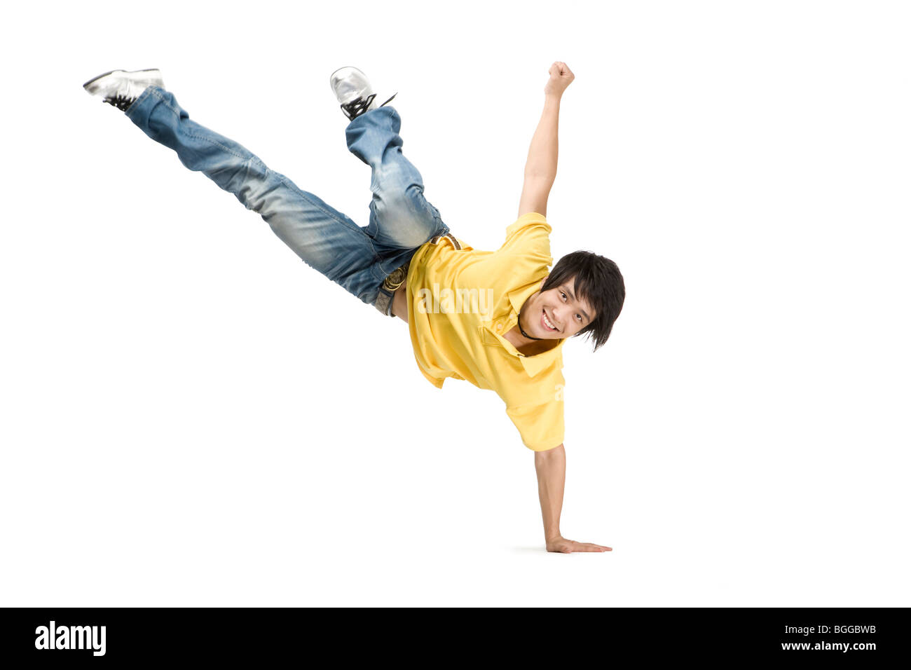 Young man dancing Stock Photo - Alamy