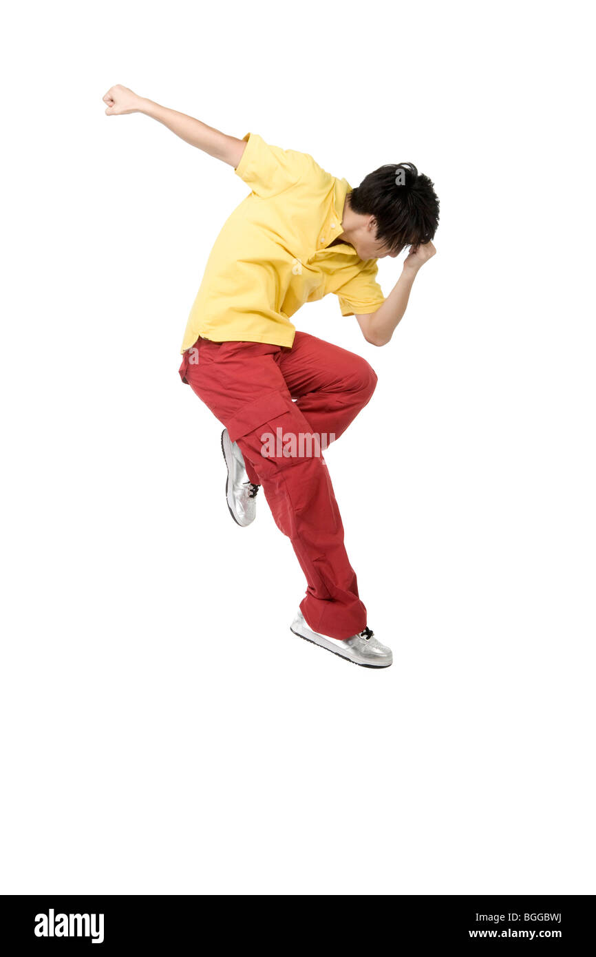 Young man dancing Stock Photo - Alamy