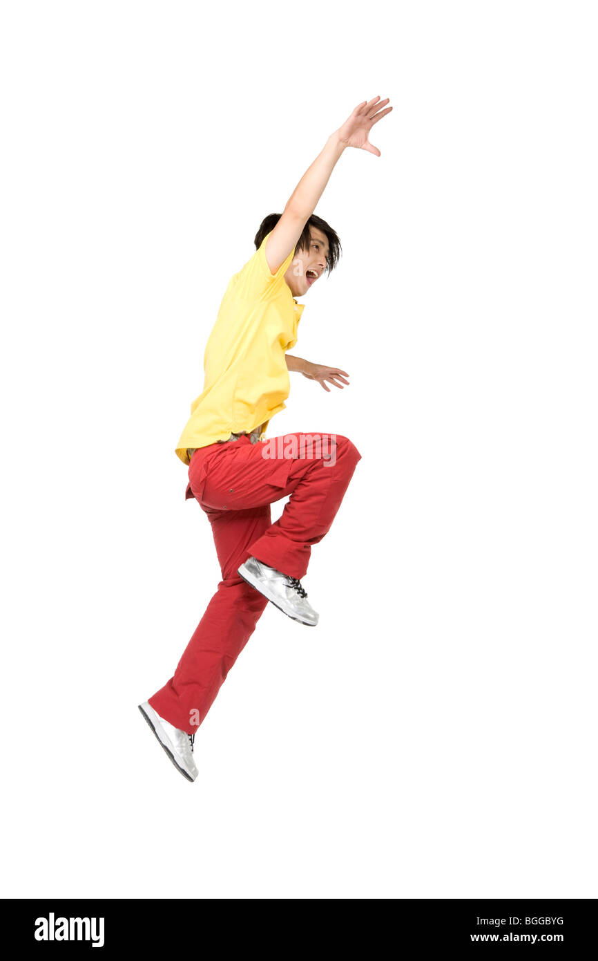 Young man dancing Stock Photo - Alamy