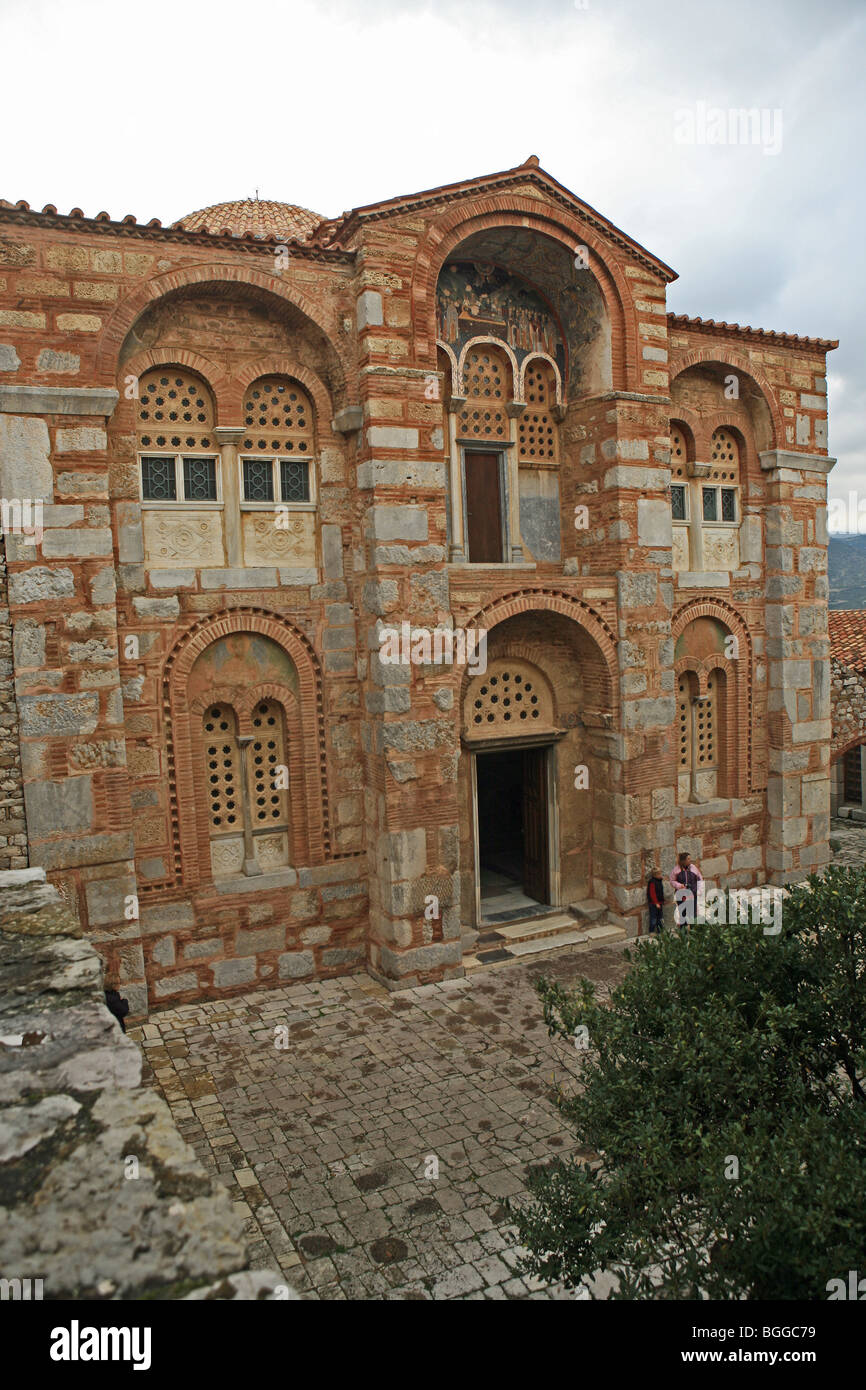 The west portal of the monastery of Osios Loukas exterior Stock Photo ...