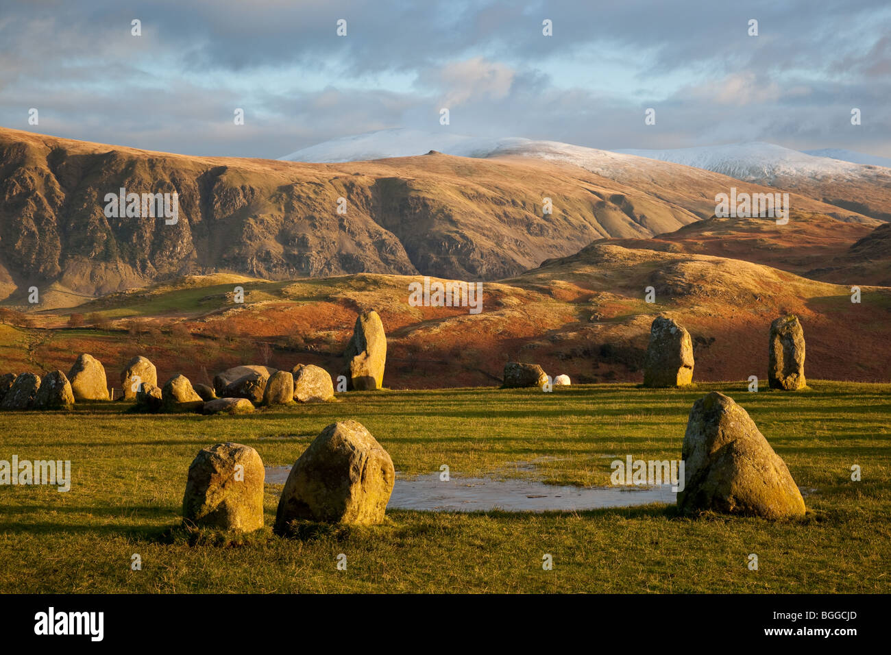 Castlerigg Stone Circle overlooking St John's in the Vale, Lake ...