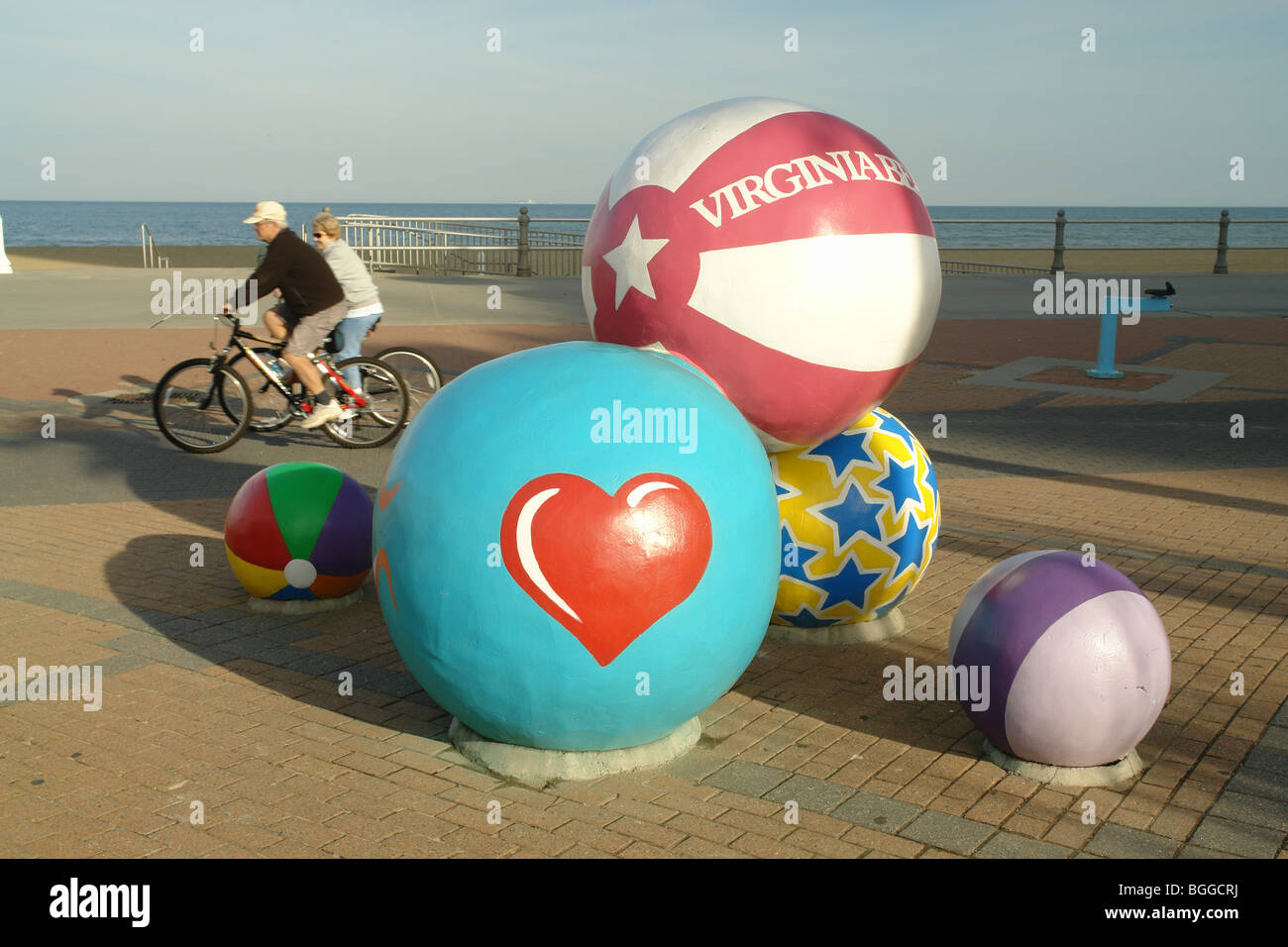 AJD61962, Virginia Beach, VA, Virginia, Boardwalk, Beach Balls, Statue ...