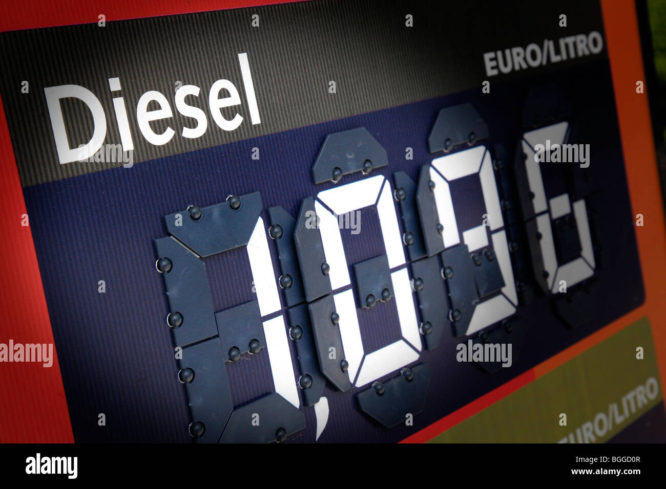 Gas station price board hi-res stock photography and images - Alamy